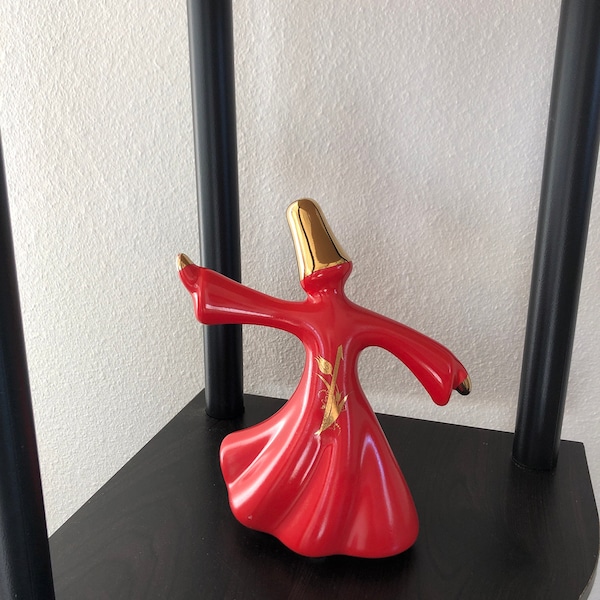 Whirling Dervish Figurine, Sufi Dance, Ceramic Dervish Ritual Dance ...