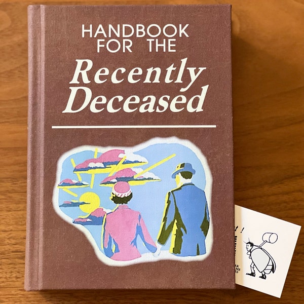 Handbook for the Recently Deceased Book / Handmade Prop, Halloween ...