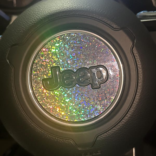 Chrome Jeep Emblem Sticker Decal, Wrangler JK, TJ, JL, Gladiator ...