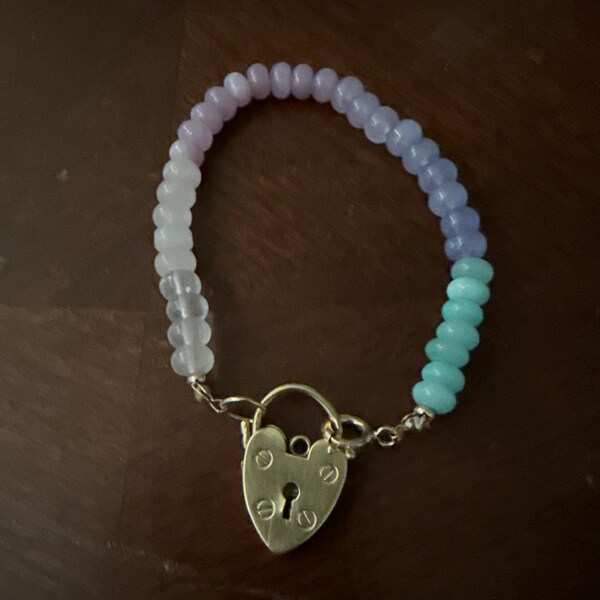 Pastel Rainbow Jade Gemstone Hand Knotted Bead Necklace, Fairy Core ...