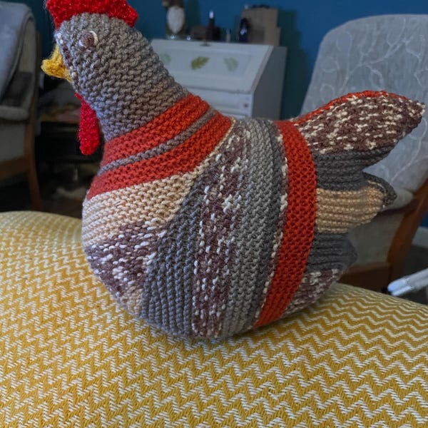 Knitted Emotional Support Chicken™ Pattern original and Only Legal One ...