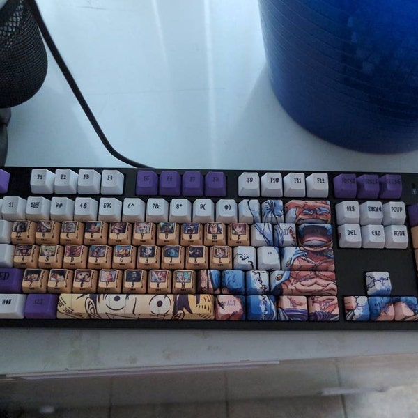 123 Keys Pirates' Wanted Posters Theme Keycap, Hito Hito No Mi Model ...