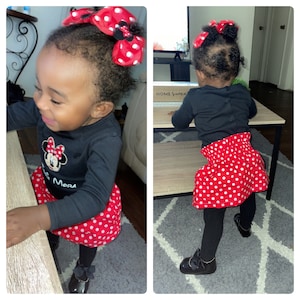 Baby Girl Red and Gold First Birthday Outfit With Matching - Etsy