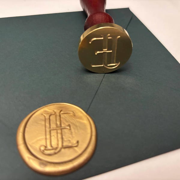 Custom Wax Stamps for Wedding Invitations, Custom Wedding Initials Wax ...