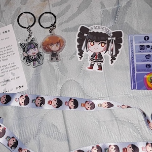 DR 2 Girls Keychains Mahirui Hiyoko Saionji Chiaki Ibuki - Etsy