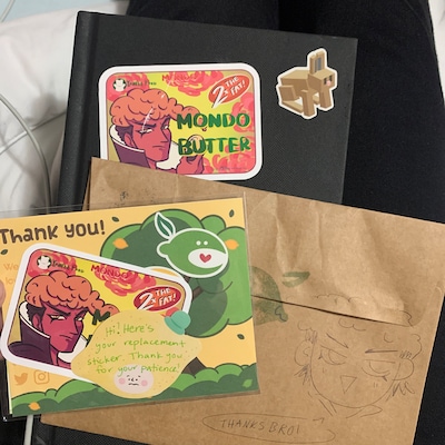 Mondo Butter Stickers - Etsy