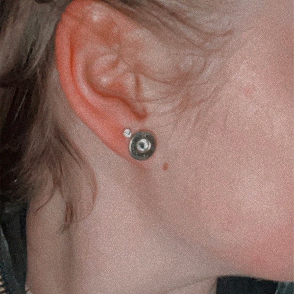 Bullet Stud Earrings , Bullet Jewelry,bullet Earrings, Stud Earrings - Etsy