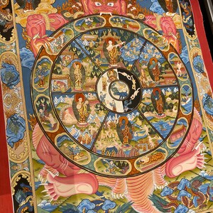 45 Cm Diameter, Traditional Tibetan Drum DHYANGRO for Buddhist Rituals ...