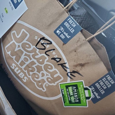 Personalized Uber Eats Labels Delivery Bag Shaped Stickers Food ...
