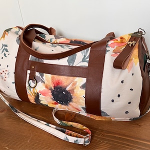Canvas Duffle Bag Canvas Bag Gym Bag Sewing Pattern - Etsy