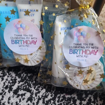 Thank You Stickers Birthday, Printed, Happy Birthday Labels ...