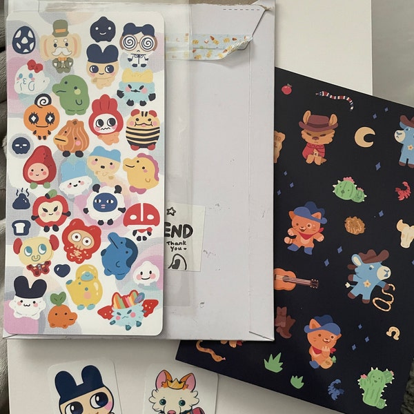 Tamagotchi Sticker Sheet - TMGC Vinyl Waterproof Glossy - Etsy