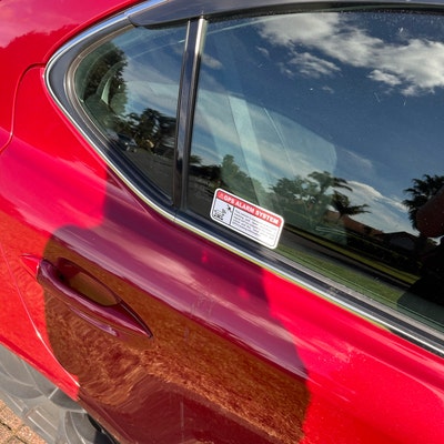 GPS Alarm System Warning Sticker Set Decal Set Label Vinyl Decal Anti ...