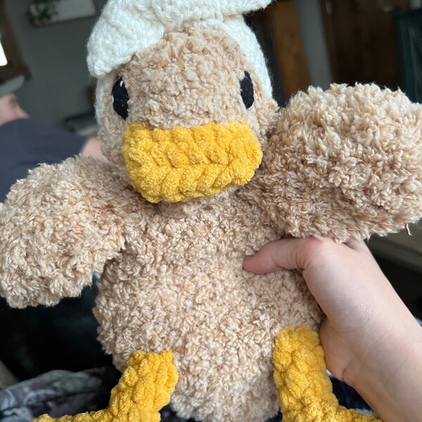 Baby Della Duck Crochet Duck Crochet Snuggler Duck Snuggler Duck Baby ...