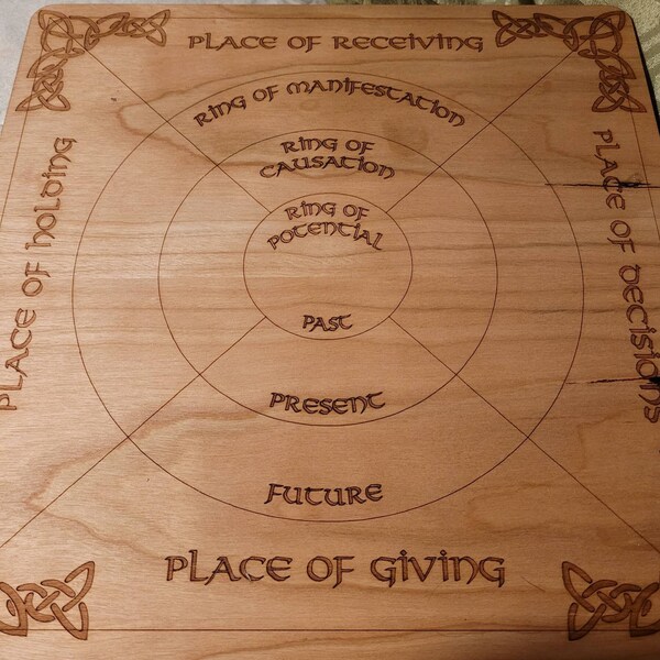 Wheel of the Year | Moon Cycle| Sun/pentagram| Poplar| Laser Engraved ...