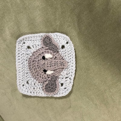 Crochet Duck Square Pattern // Duck Granny Square Motif // Crochet Duck ...