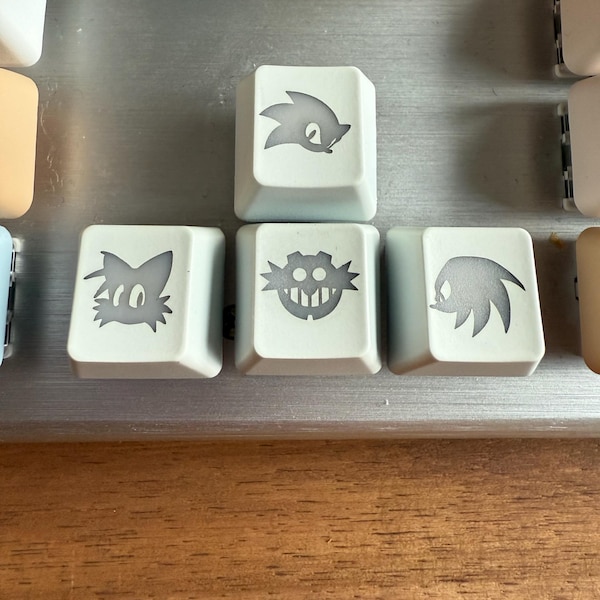 Sonic the Hedgehog Characters Backlit Keycap Pack | Mechanical Keyboard ...