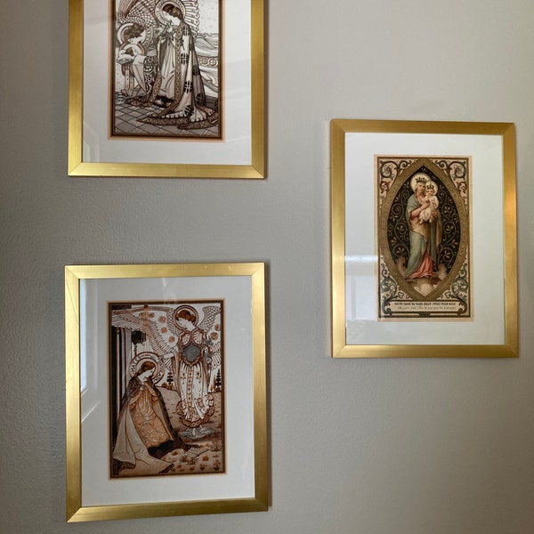 Our Lady of the Sacred Heart – Based on a Vintage French Holy Card ...