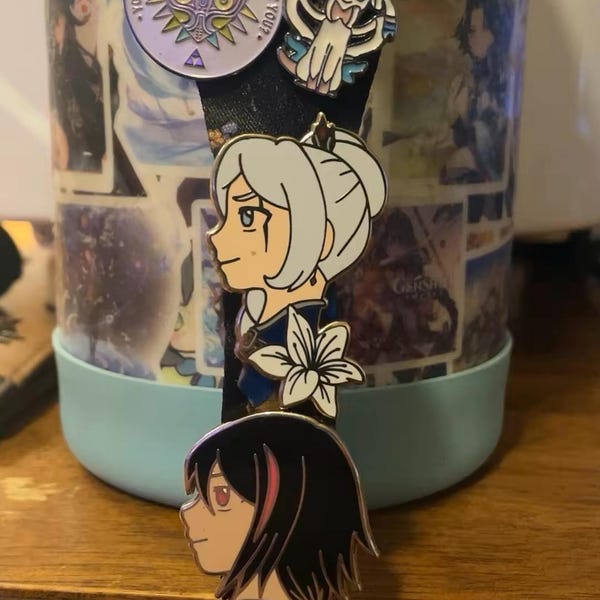 RWBY Flower Pins - Etsy