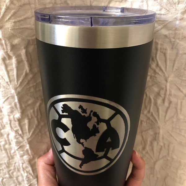 Club America Laser Engraved 20oz Tumbler: Stainless Steel Travel Mug - Etsy