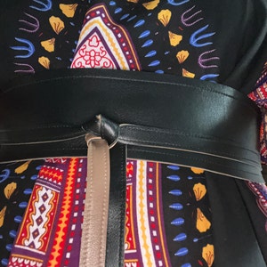 Soft Lambskin Lilac Leather Wrap Sash Lavender Waist Belt Long Skinny ...