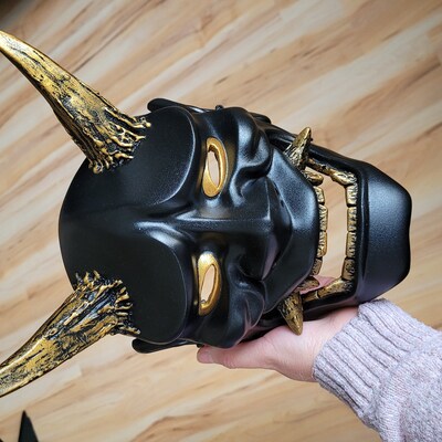 Kitsune Mask, Orange Japanese Fox Mask, the Nine Tail Fox, Anime Mask ...