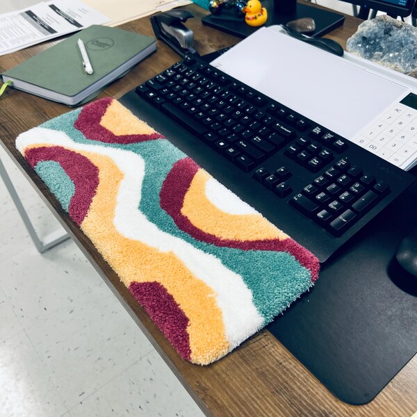 Tufted Keyboard Rug Pink and White Soft Touch Rug - Etsy