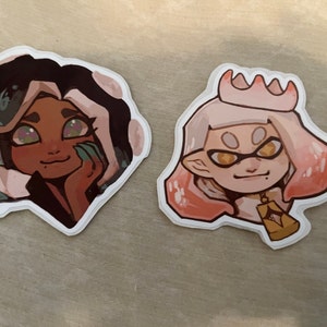 Splatoon Stickers Squid Sisters off the Hook Agents 3 and - Etsy