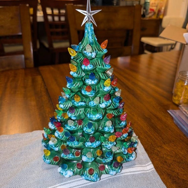 Atlantic A64 Ceramic Christmas Tree With Base Bisque ready to Paint ...