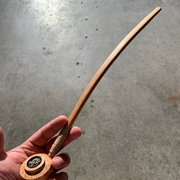 Churchwarden Pipe Gandalf Hobbit Style, Cherry Burl Urn Pipe - Etsy