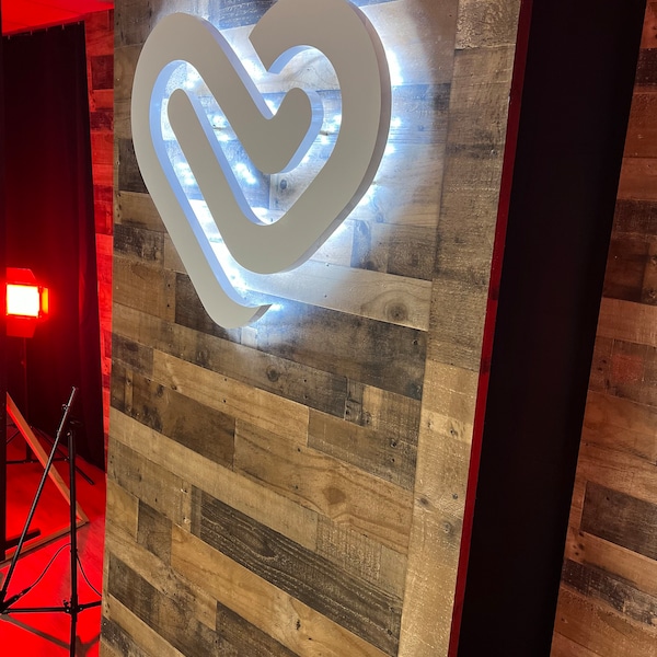 3d Backlit Sign, 3d Led Signage, Custom Outdoor Logo, Light Sign 3d ...