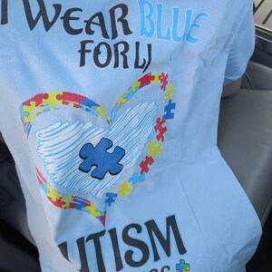 In April We Wear Blue for Autism Awareness Classic T-shirt, Autism ...