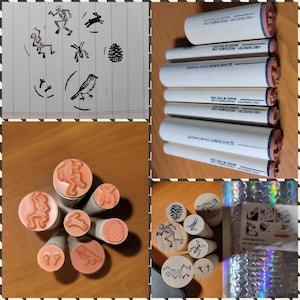 Monkey Rubber Stamp - Etsy