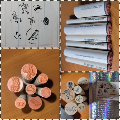 Leaping Bunny Rubber Stamp - Etsy