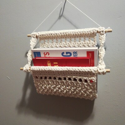 Boho Book Nook Crochet Pattern, Crochet Wall Hanging Pattern, Crochet ...