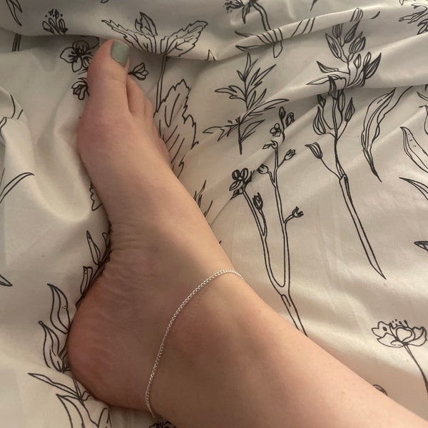 Super Chunky Anklet, Stainless Steel Anklet, Two Chain Anklet, Ball ...