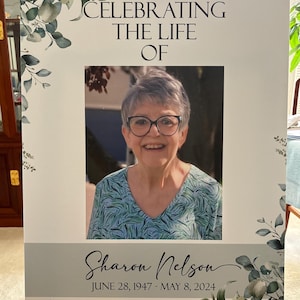 DIY EDITABLE Funeral Welcome Sign Celebration of Life Poster Board ...
