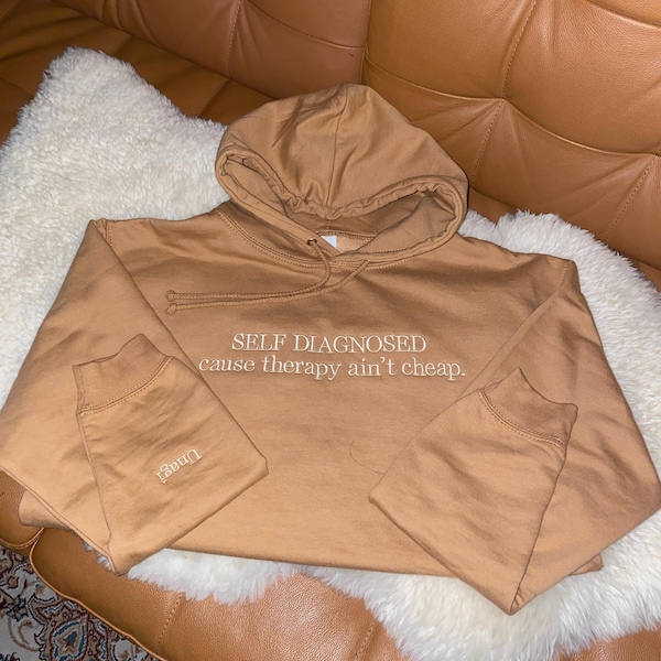 Custom Text/ Slogan Embroidered Sweatshirt | Personalised Crew Neck for ...