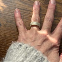 Unicorn Poop Ring With Opal Inlay 6mm Width Diamond Dust Ring ...