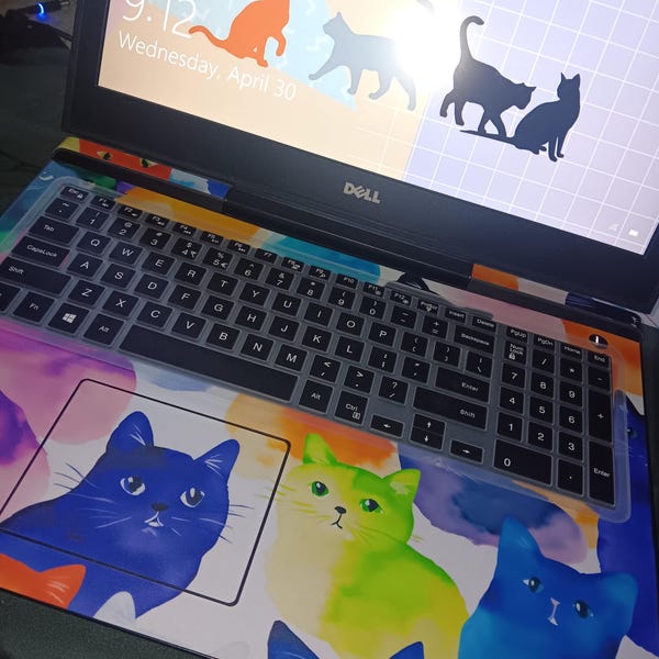 Lenovo Laptop Skins Custom Vinyl Decals Gift for Bestie Artistic Marble ...