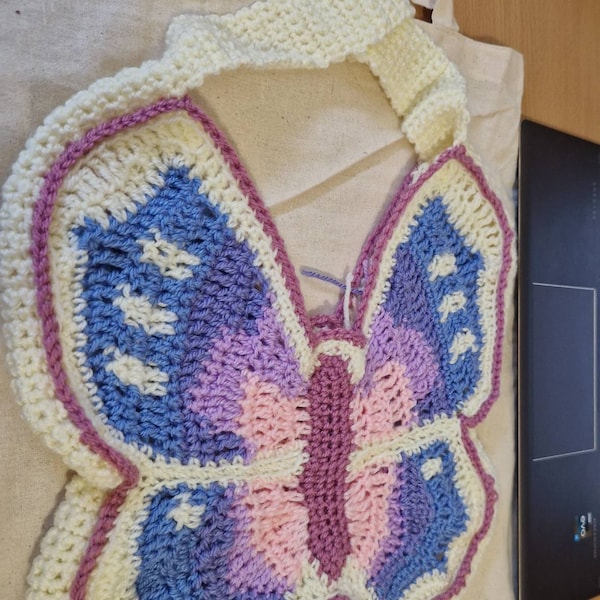 Crochet Butterfly Bag Pattern PDF - Etsy