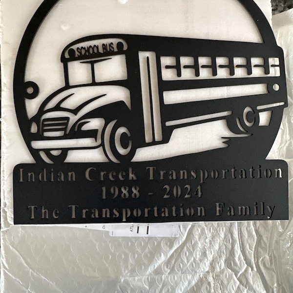 Custom School Bus Metal Sign,personalized School Bus Sign Name,gift for ...