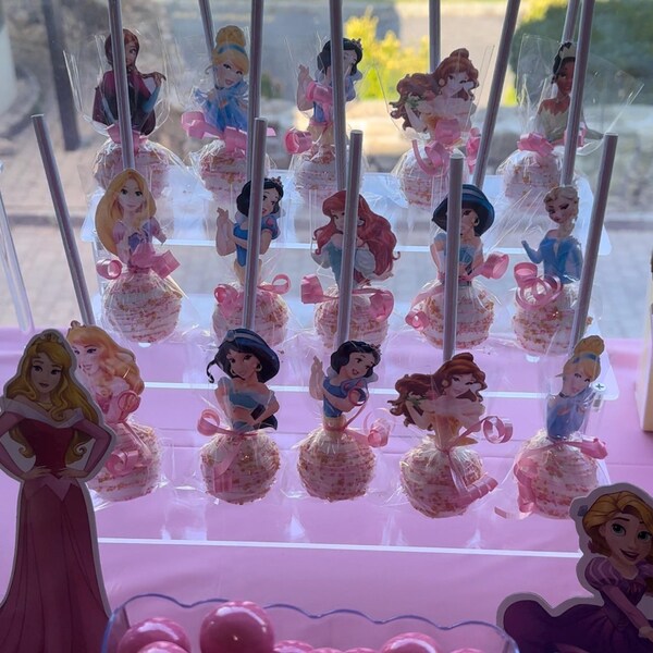Princess Tiana Chocolate Covered Rice Krispies, Princess Party, Party ...