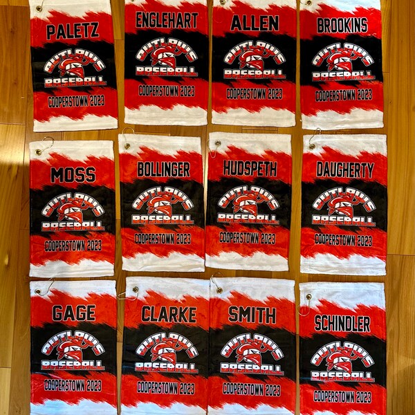 12 X 18 Personalized Pin Trading Towel Perfect for National and World ...