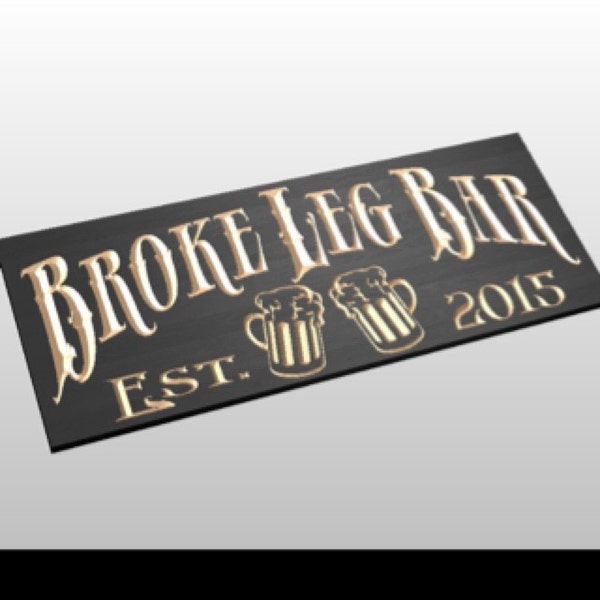 Beer Sign Custom Bar Signs Guy Gift Custom Pub Sign Pub Sign Carved ...