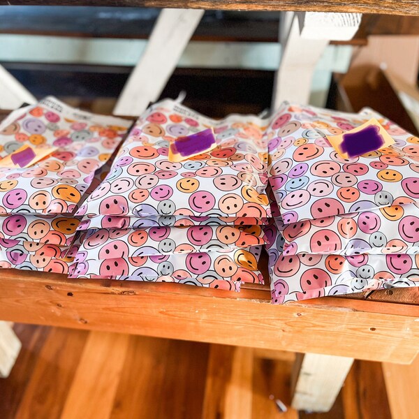 50-100ct BE HAPPY Happy Face Insert Cards, Small Business Thank You ...