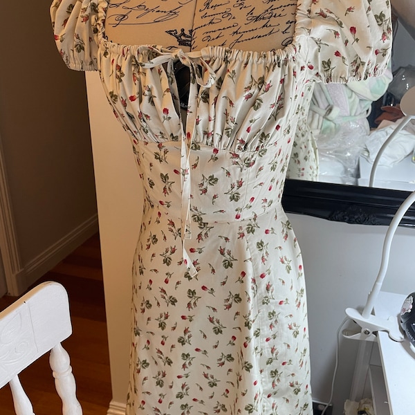 Dress Pattern, Milkmaid Dress Sewing Pattern PDF Puff Sleeves Cottage ...