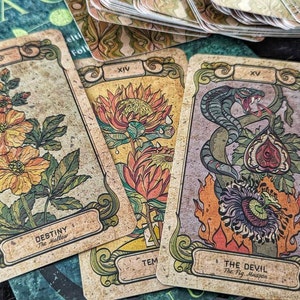 Day Dream Tarot Card Deck, Unique Occult Cards, Indie Art, Gift for Cat ...