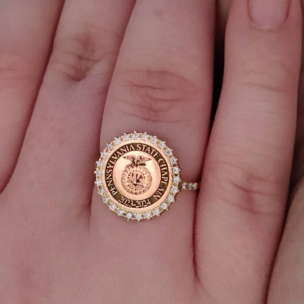 College Graduation Gift for Her, Custom College Class Ring, High School ...