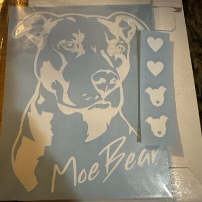 Personalized Pit Bull Decal Dog Window Decal Pit Bull Car Decal Pit ...